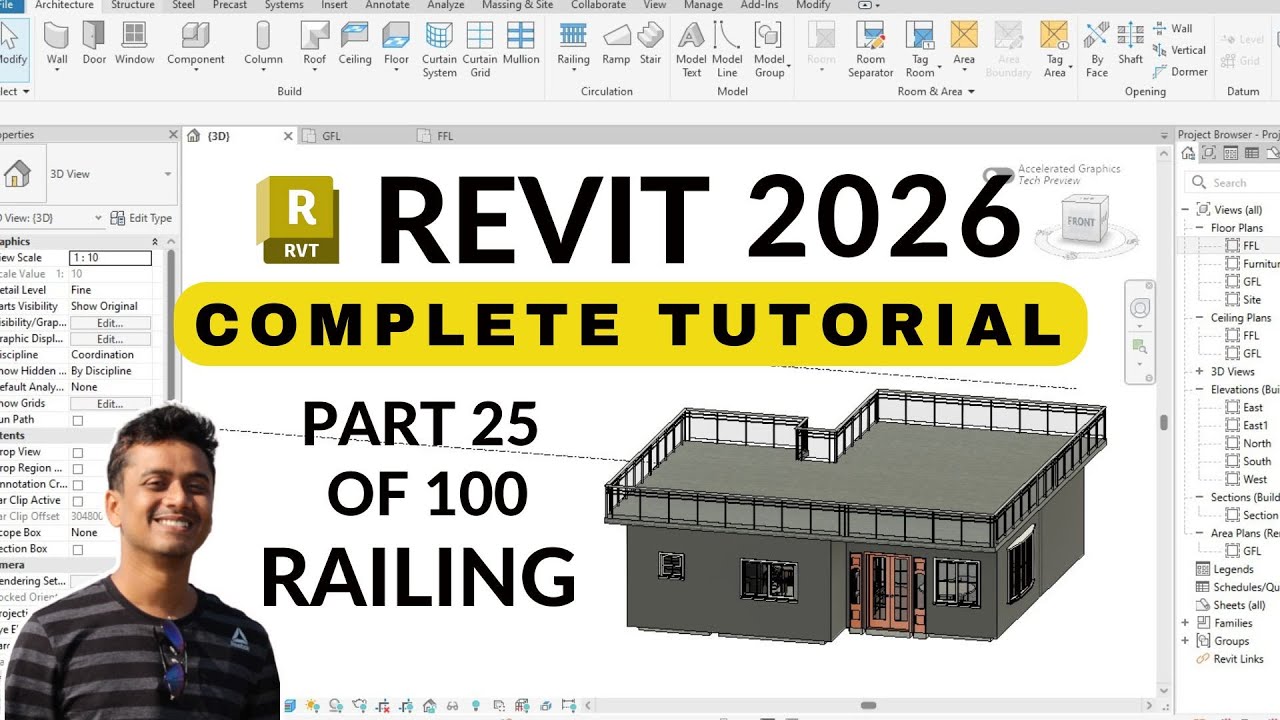 Autodesk Revit Tutorial for Beginners (Civil / Arch) || Revit 2026 Full ...