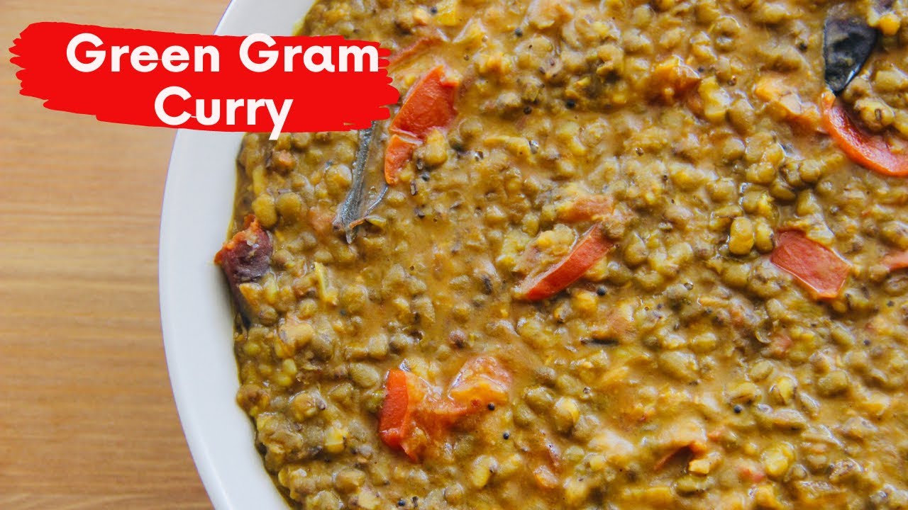 Green Gram Curry Recipe | Kerala style Cherupayar curry without Coconut ...