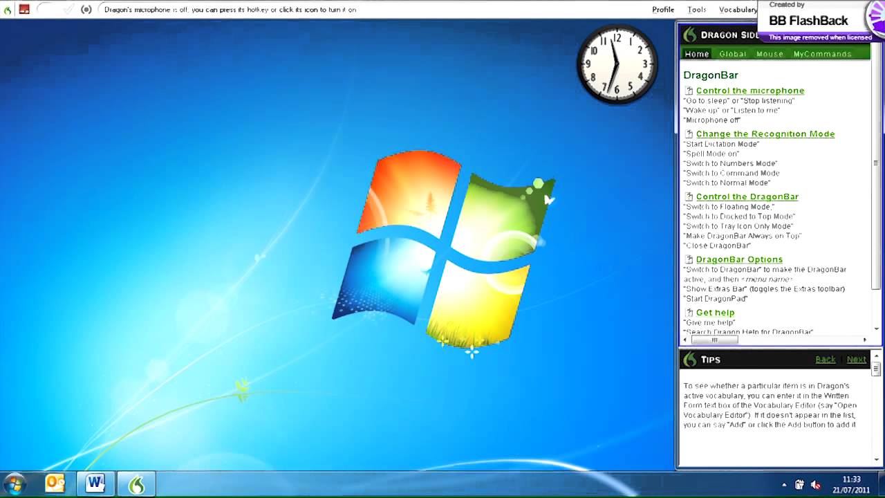 Dragon NaturallySpeaking Tutorial 2: An Overview of the DragonBar - YouTube