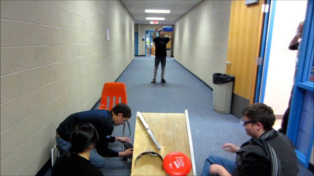 NERDS 1726 FRC 2013 Ultimate Ascent fourth Frisbee shooter test - YouTube