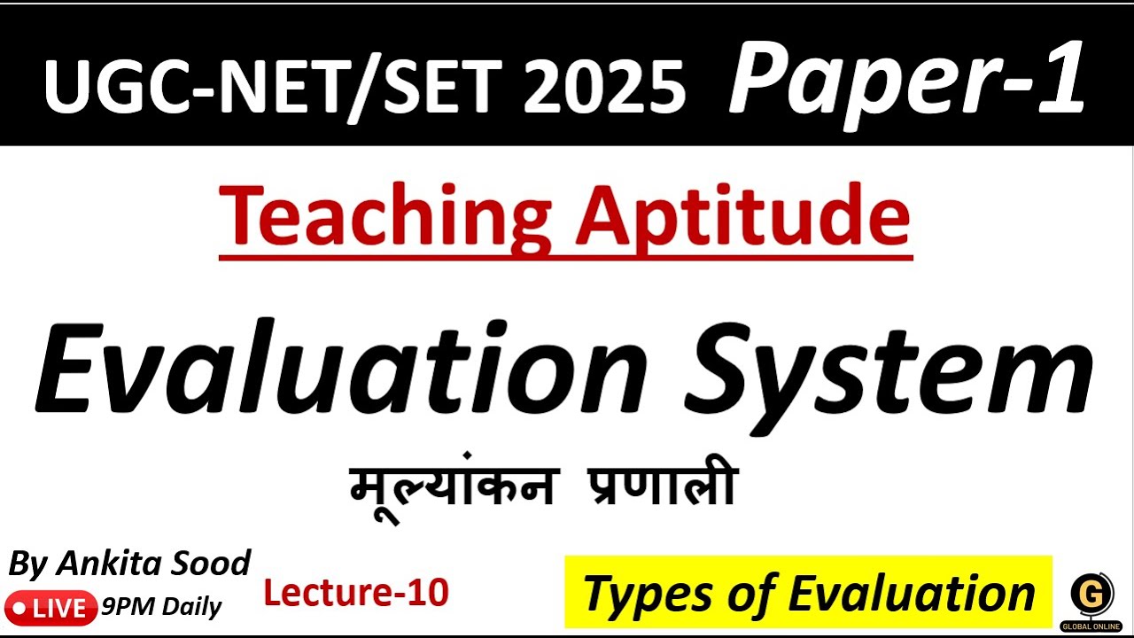 Evaluation System In Teaching Aptitude Types Of Evaluation In Hindi evaluation-system-in-teaching-aptitude-types-of-evaluation-in-hindi