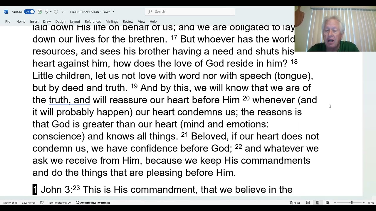 46 1 JOHN 3 11 24 YouTube 46 1 JOHN 3 11 24 YouTube
