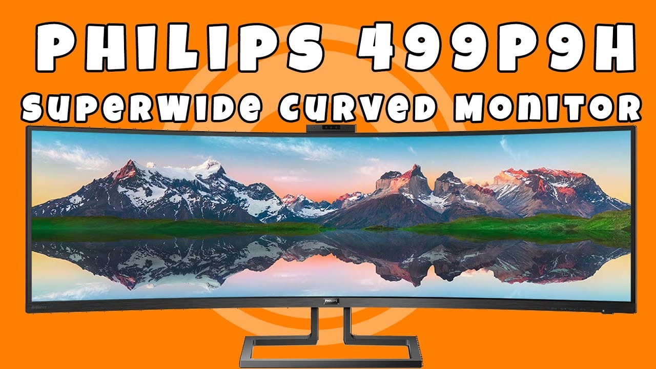 Philips 499P9H 49" SuperWide Curved Monitor Review - YouTube