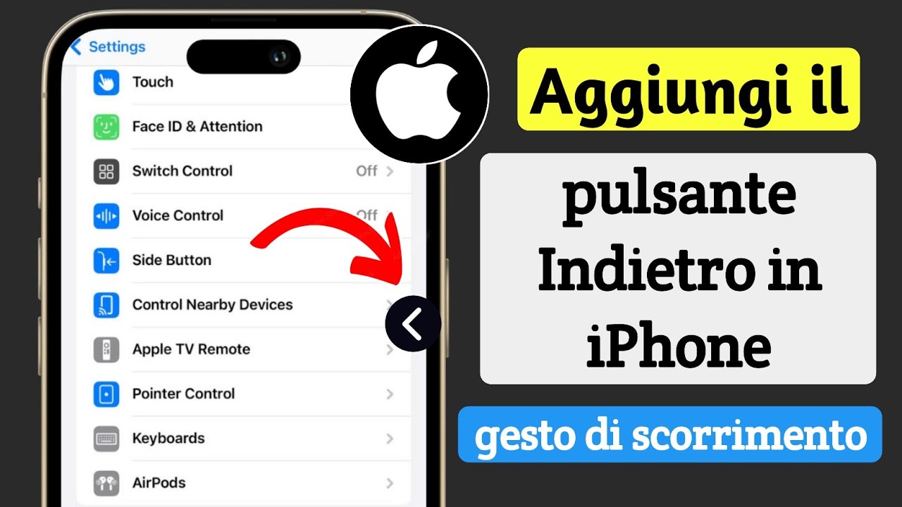 iPhone | Come aggiungere il pulsante Indietro in iPhone tramite (gesto ...