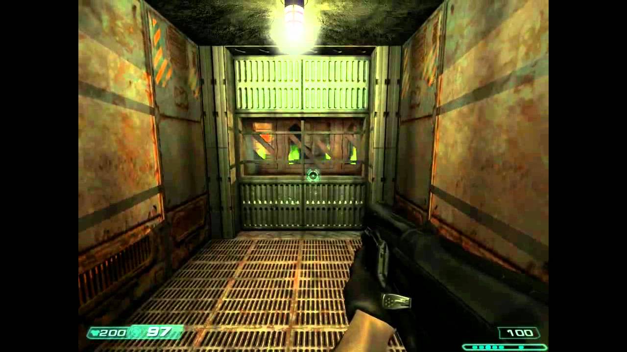 Zagrajmy w Doom na enginie Doom 3 E1M6 Central Processing - YouTube