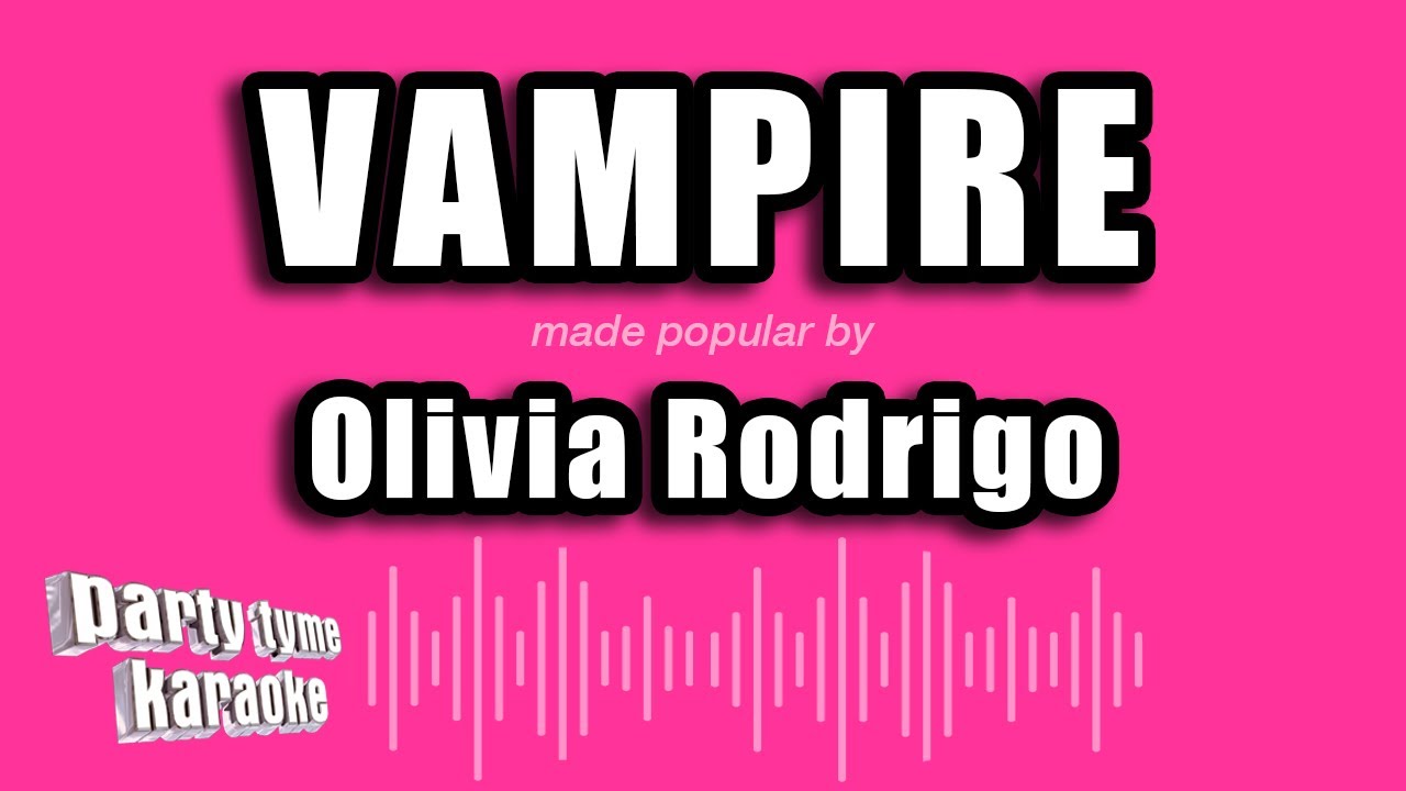 Olivia Rodrigo - Vampire (Karaoke Version) - YouTube