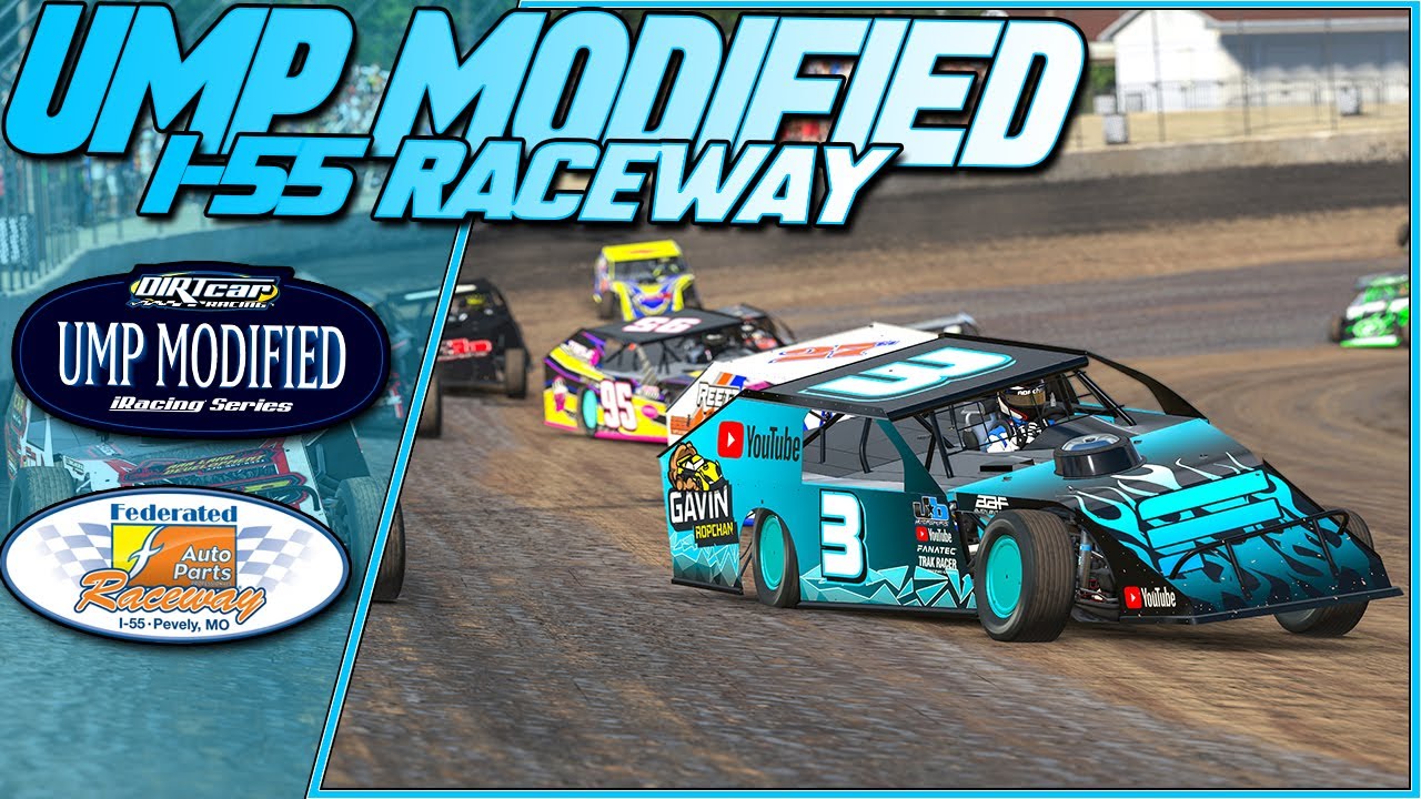 UMP Modified Series - I-55 Raceway - iRacing Dirt - YouTube