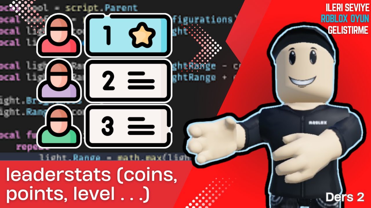 Roblox Studio leaderstats nasıl yapılır? (coins, points, levels, kills ...