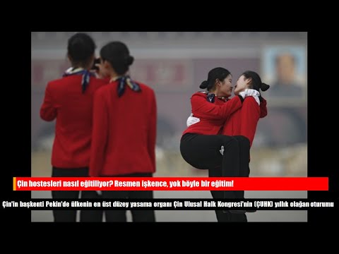 Çin hostesleri nasıl eğitiliyor? Resmen işkence, yok böyle bir eğitim!