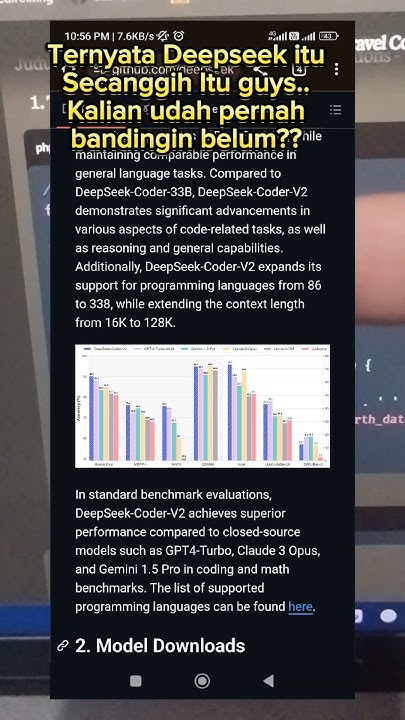 Rekomendasi AI Paling Bagus Untuk Koding Deepseek Coder - YouTube