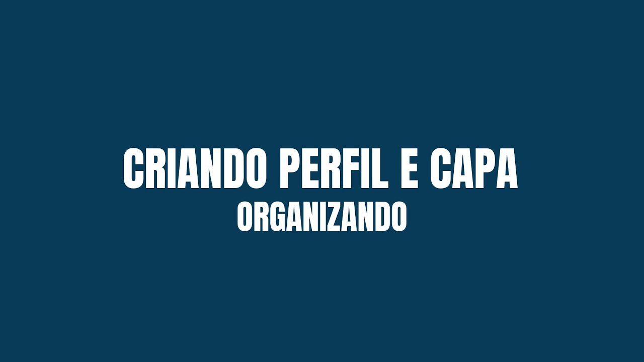 Criando Perfil e Capa para Face - YouTube