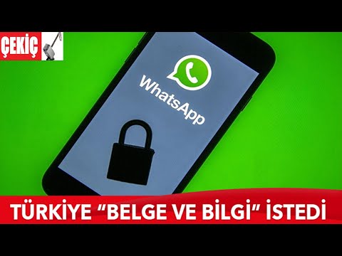 Whatsapp'tan Bilgi ve Belge İstendi 30.01.2021 TURKEY