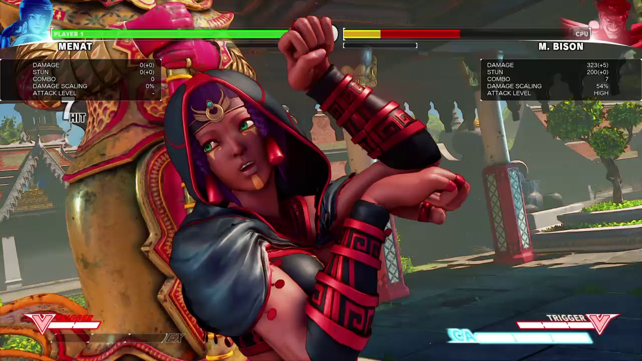 Sfv menat back throw os - YouTube