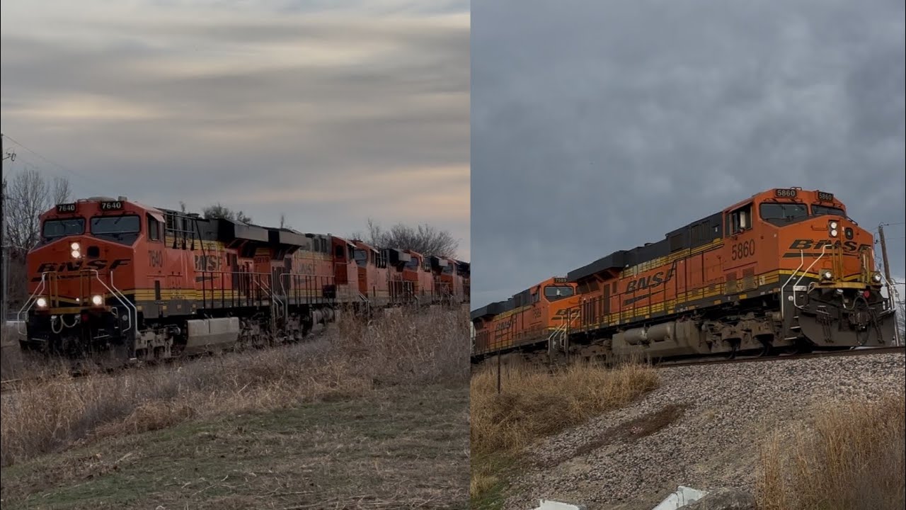 BNSF 7640 + BNSF 5860 - Carrollton, TX (January 4, 2026) #bnsf - YouTube