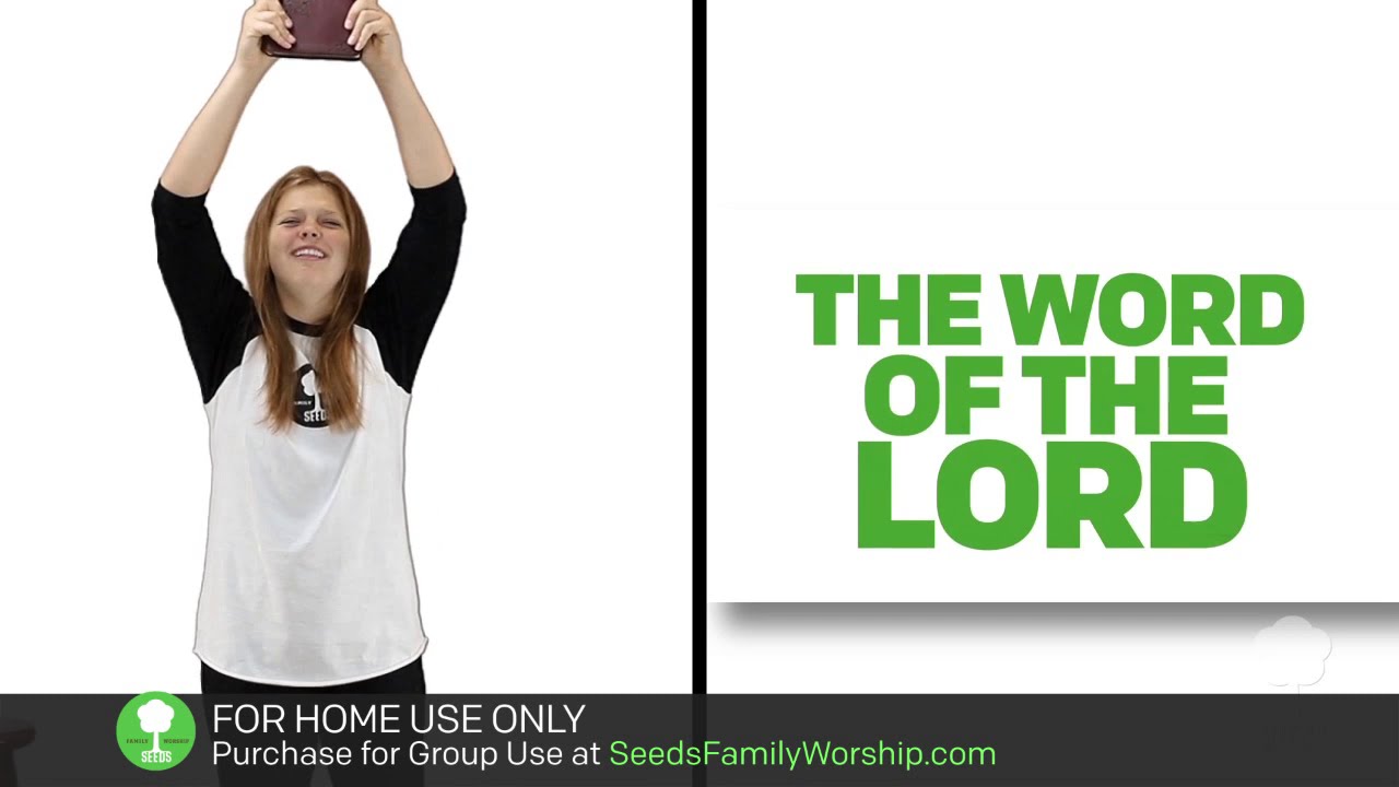 1 Peter 1 24 25 The Word Of The Lord Hand Motions YouTube