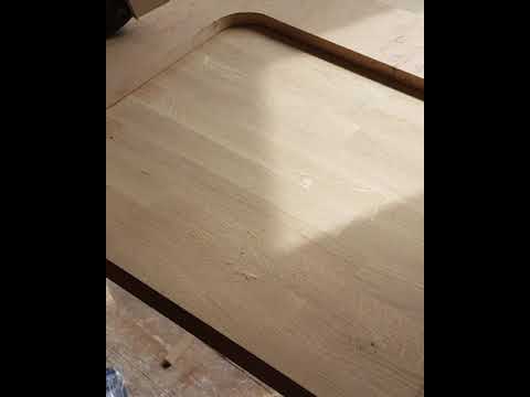 Belfast sink jig ( how we cut out an aperture in oak worktops ) - YouTube