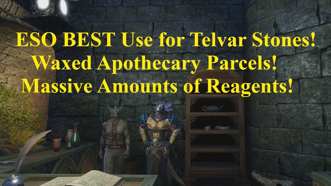 ESO BEST Use for Telvar Stones! Waxed Apothecary Parcels! Massive ...