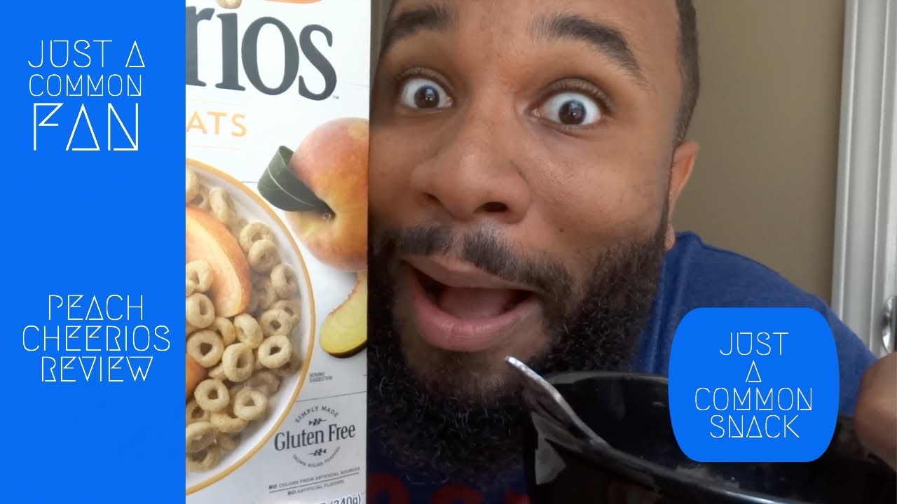 PEACH CHEERIOS REVIEW! - JUST A COMMON SNACK - YouTube