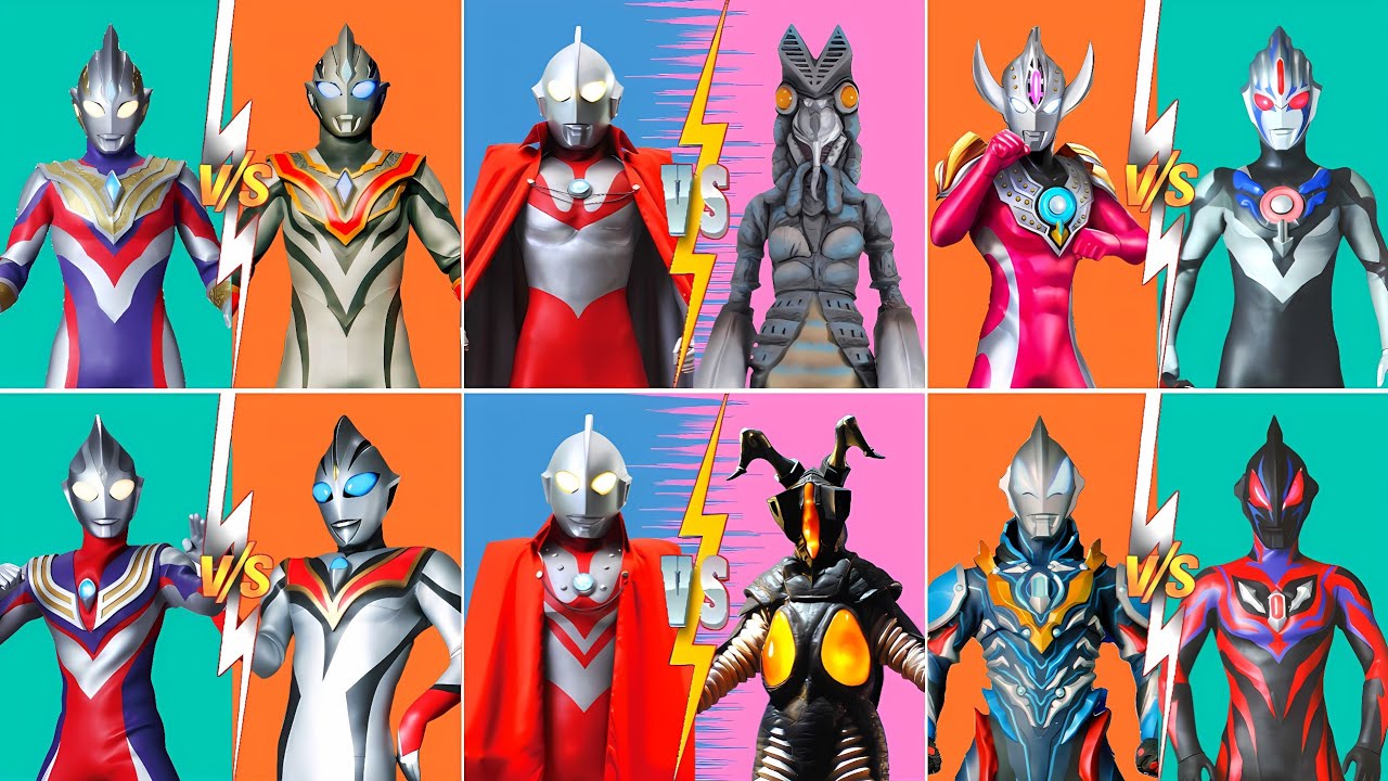 ウルトラマン TRIGGER VS EVIL TRIGGER, ULTRAMAN TIGA VS EVIL TIGA, ULTRAMAN VS ALIEN BALTAN #ウルトラマン #怪獣 ...