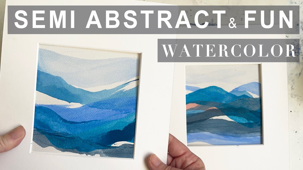 Semi Abstract Watercolor Landscape Painting Technique | Using Aquapasto ...