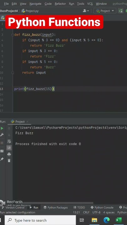 Python Function Project Pythonforbeginners Pythonprogramming Pythontutorial Youtube