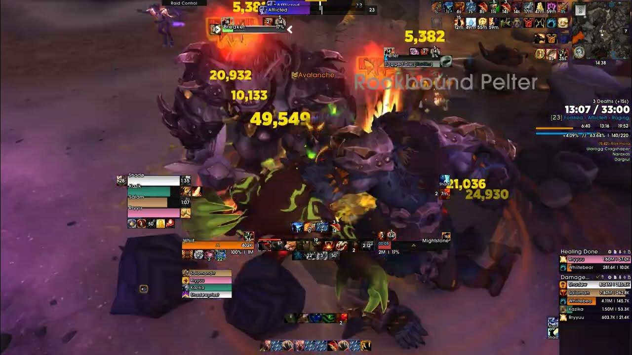 Guardian Druid Tank POV Neltharion's Lair Mythic +23 | Fortified Afflicted Raging S2 - YouTube