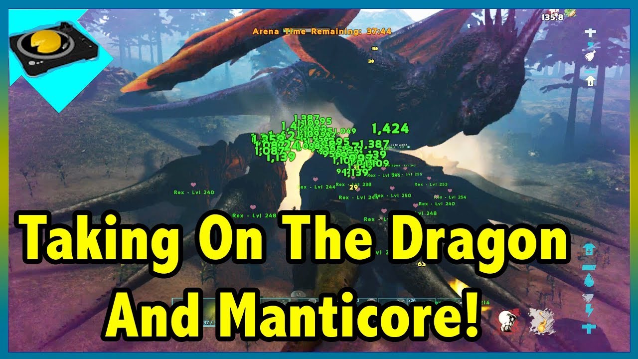 Time To Defeat THE MANTICORE AND DRAGON It's Boss Fight Time! -=- Ark ...