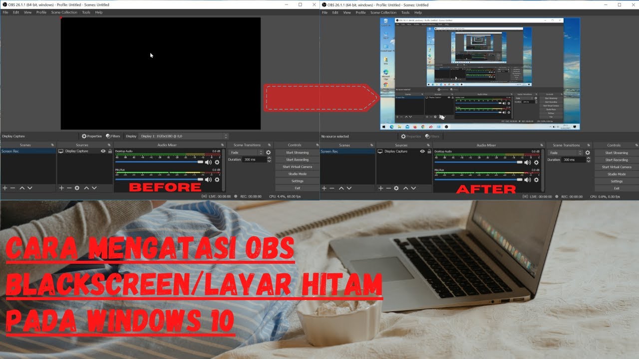 CARA MENGATASI OBS STUDIO BLACK SCREEN/LAYAR HITAM PADA WINDOWS 10 ...