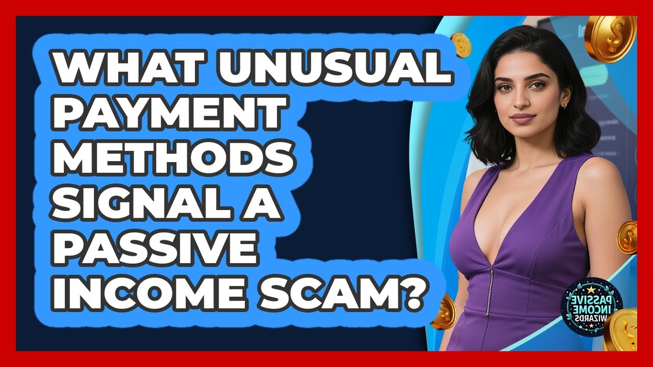 What Unusual Payment Methods Signal a Passive Income Scam? - YouTube