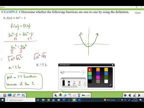 Notes 5.1 One-to-One and Inverse Functions - YouTube