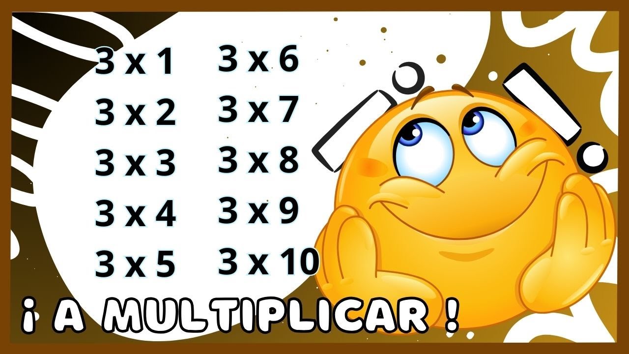¡La Tabla del 3 en 2 Minutos! Aprende Fácil Paso a Paso💢 - YouTube
