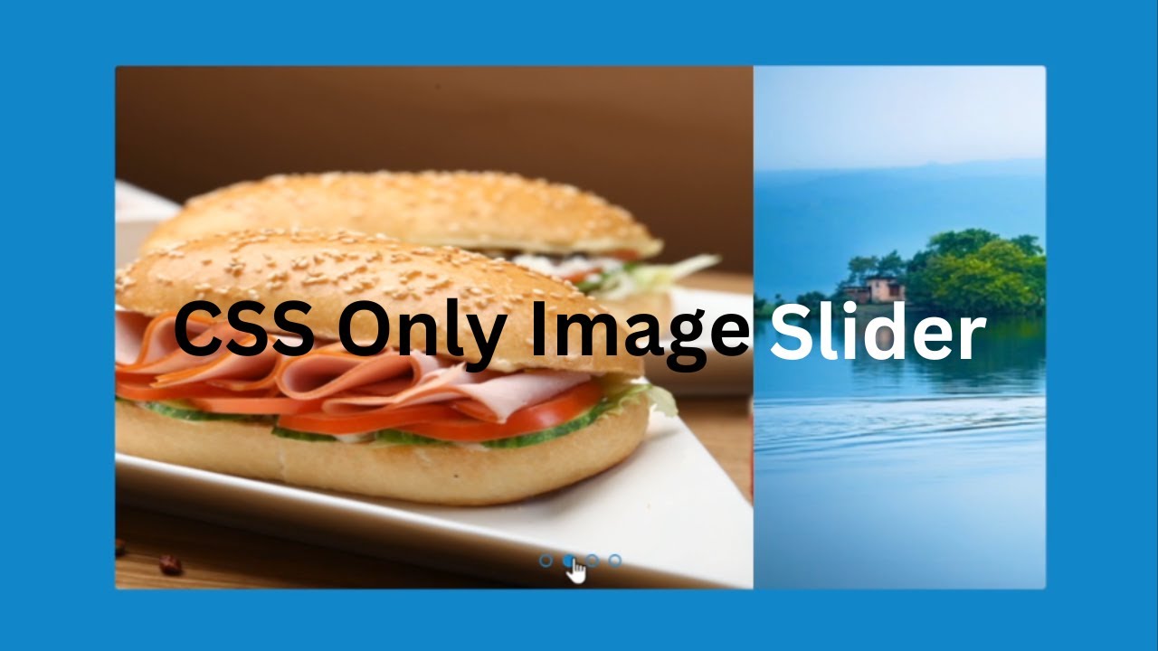 No Js How To Create An Image Slider In Html And Css Iqracs Youtube 5363