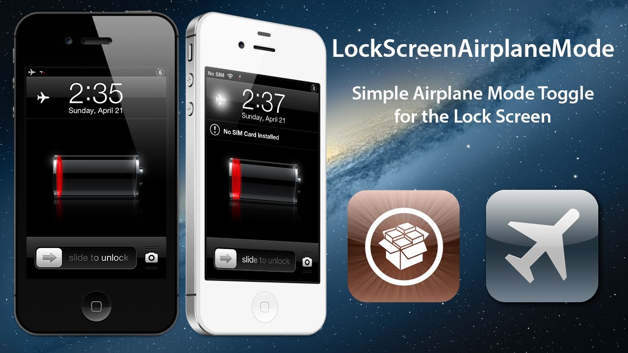 LockScreenAirPlaneMode: Simple Airplane Mode Toggle for the Lock Screen ...