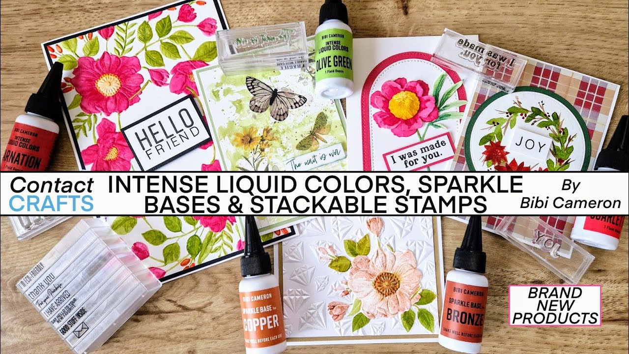 NEW PRODUCTS!! INTENSE LIQUID COLORS, SPARKLE BASES & STACKABLE STAMPS ...