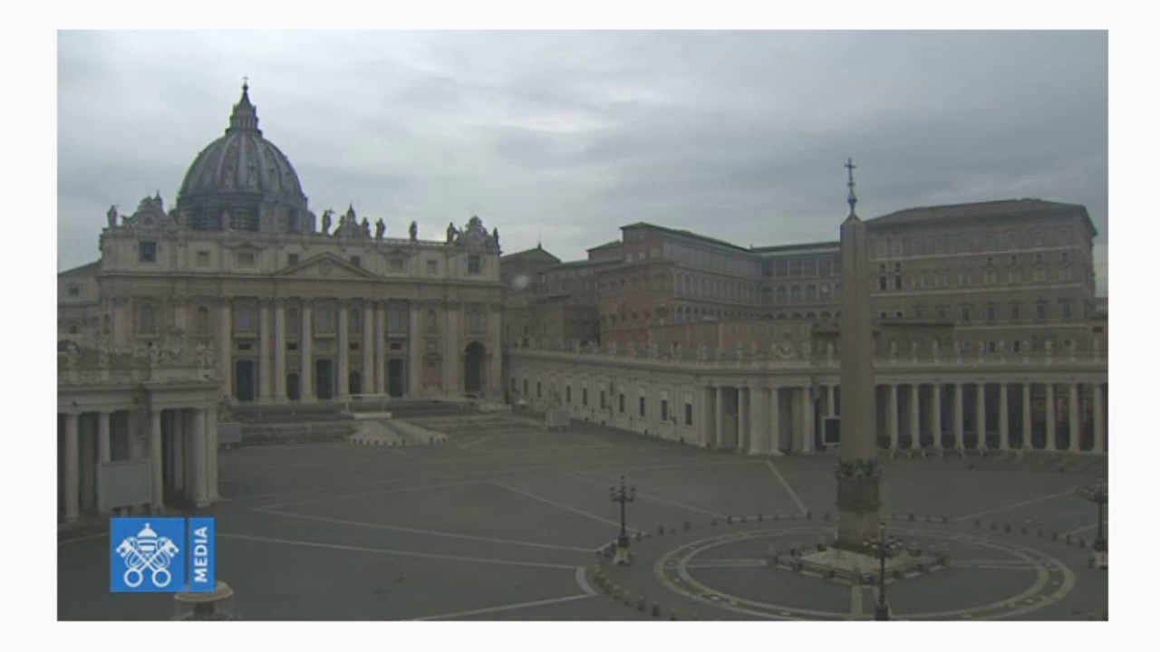 LETS PRAY FOR POPE'S INTENTION TODAY/ EMPTY VATICAN SQUARE - YouTube