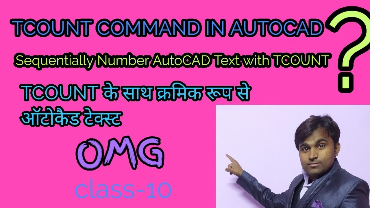 TCOUNT Command in AutoCAD #UmeedTechnical - YouTube