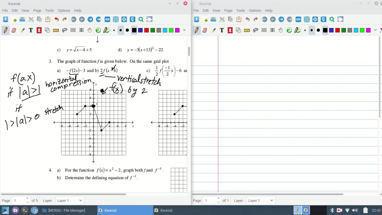 FULL Grade 11 Exam Review: Transformations on f(x) and finding f ...