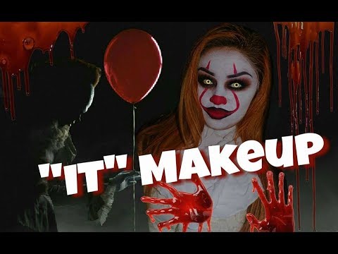 IT MOVIE Pennywise Make Up - YouTube