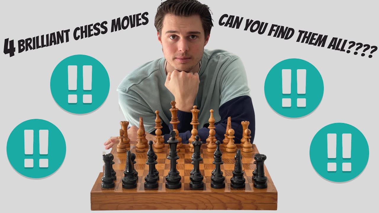 How Many BRILLIANT Chess Moves Can You Spot????? - YouTube