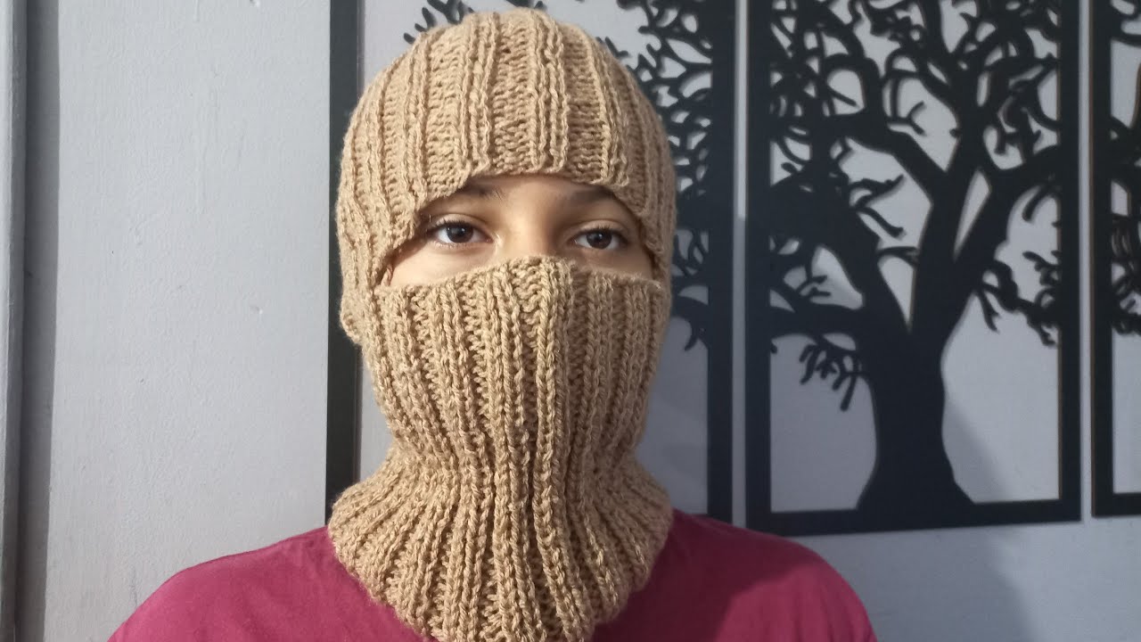 TOUCA NINJA...MOTOQUEIRO...adulto...tricô fácil 🧶🪡 #aretsemtrico - YouTube