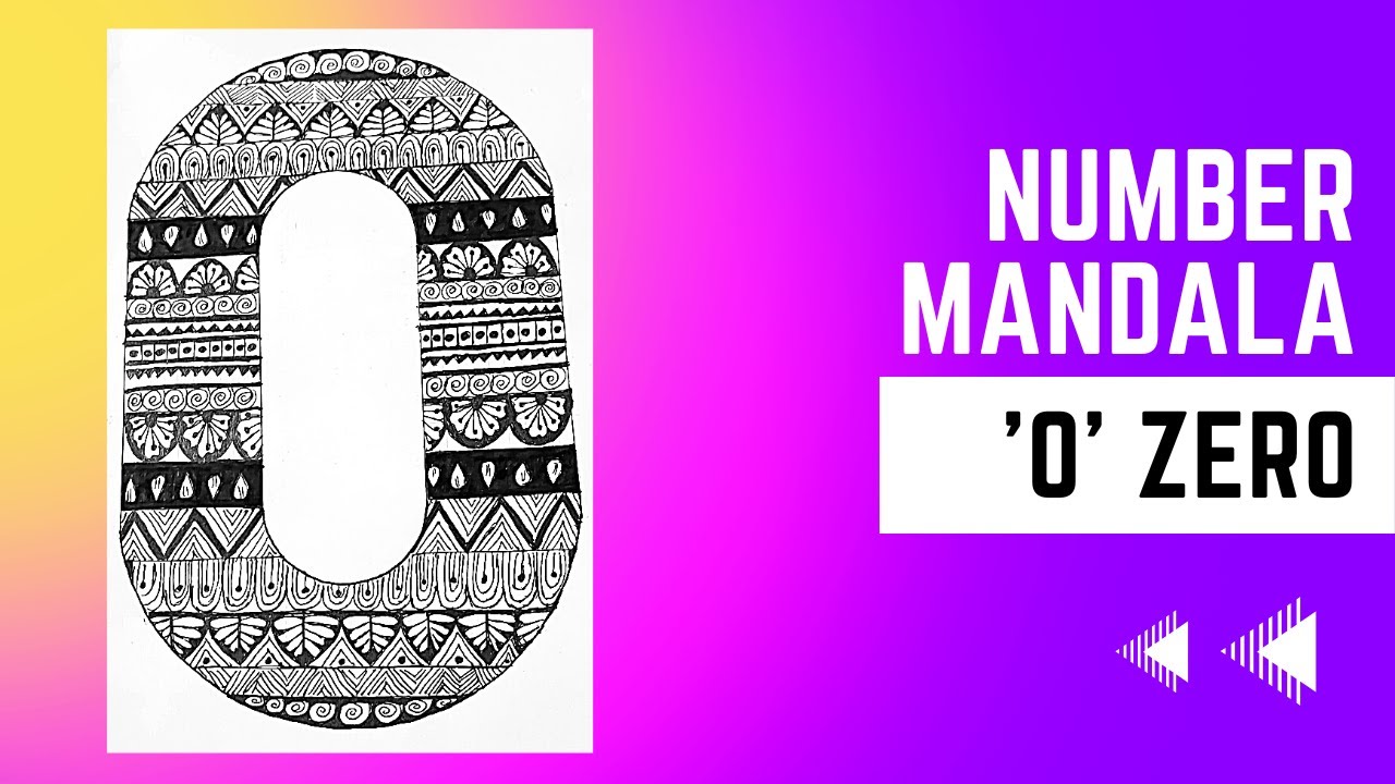 How to draw Number Mandala | Mandala for Beginners | Number Mandala ...