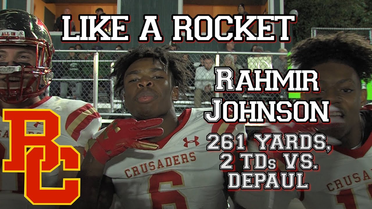 Bergen Catholic 42 DePaul 7 | Rahmir Johnson 261 Yards + 2 TD - YouTube