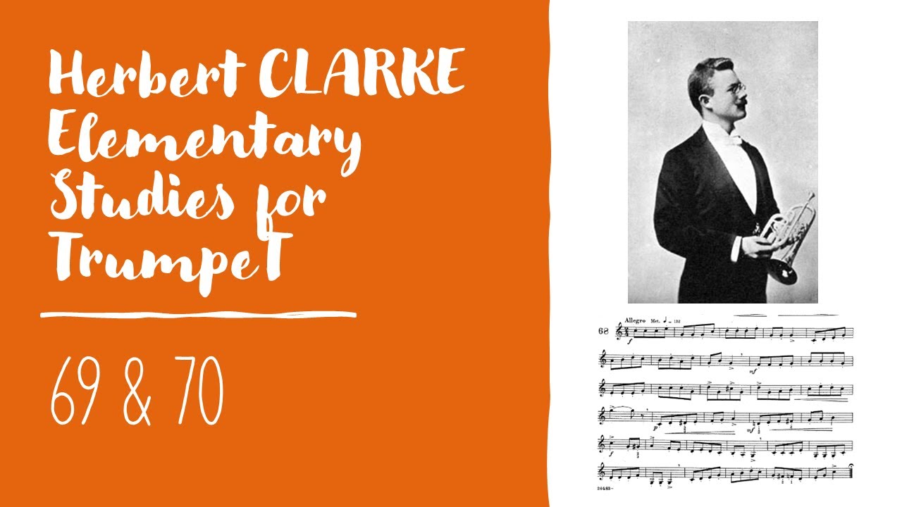 [TRUMPET METHOD] CLARKE Elementary Studies for Trumpet 69 & 70 (America ...
