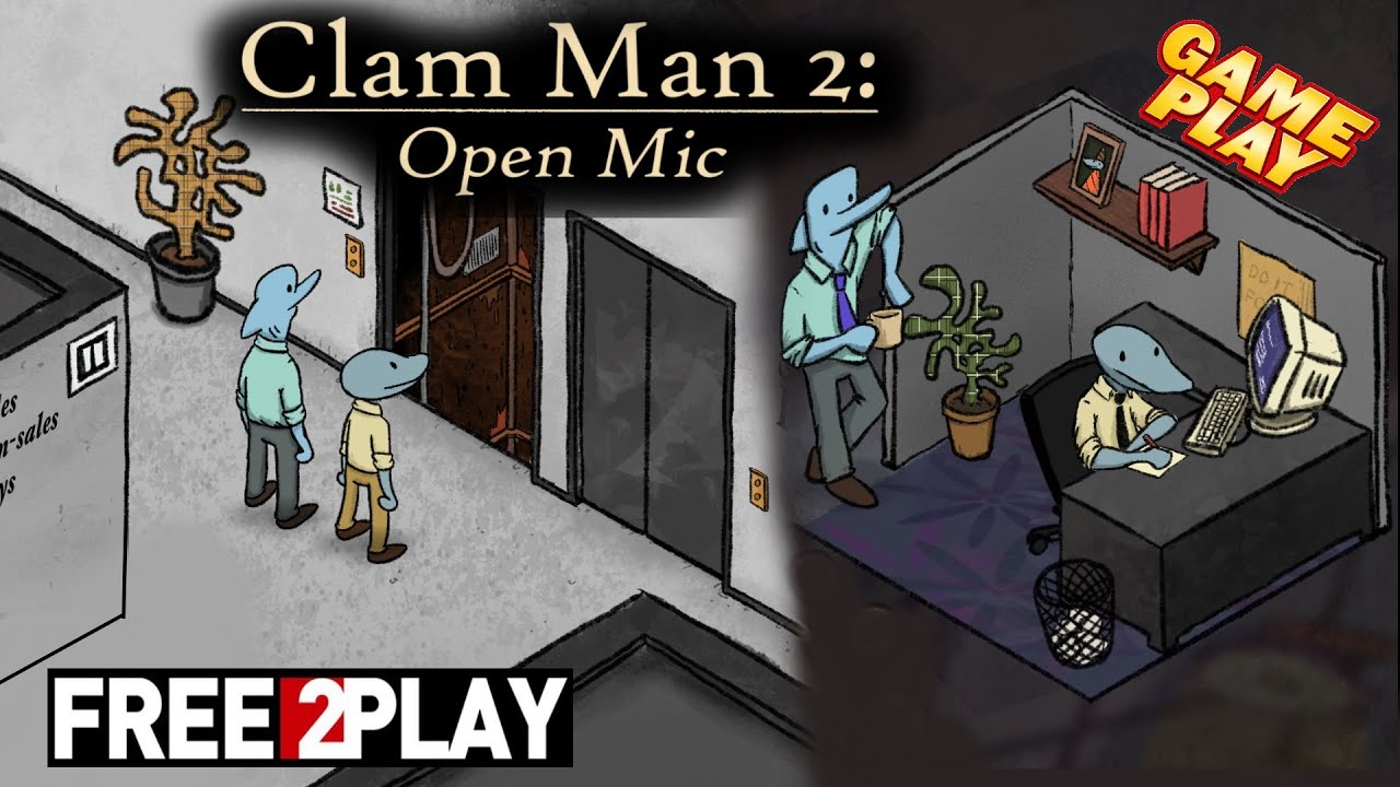 Clam Man 2: Open Mic ★ Gameplay ★ PC Steam [ Free to Play ] game 2020 ...