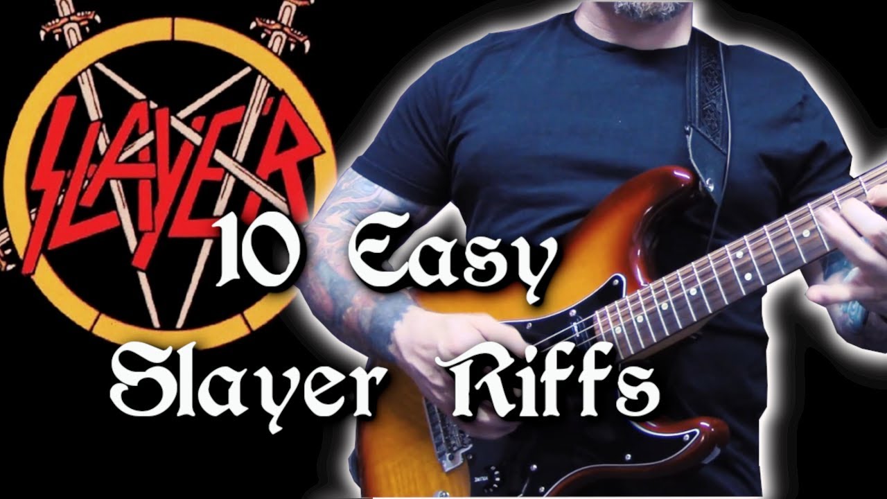 10 Easy Slayer Riffs - YouTube