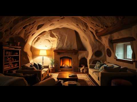 🔴 Taş Evde Şömine Gecesi 🔥 Cozy Fireplace Ambience