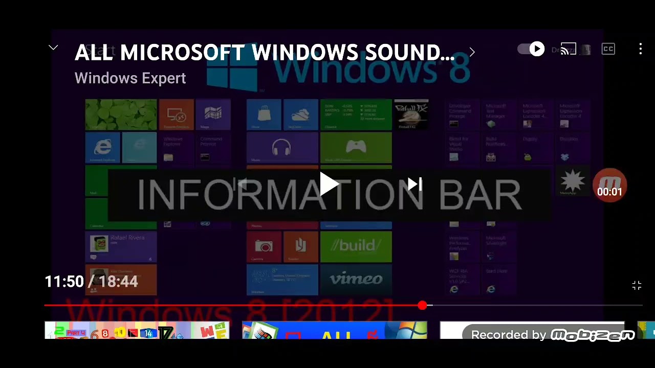 Mircosft Windows 8 Message Nudge Sounds - YouTube