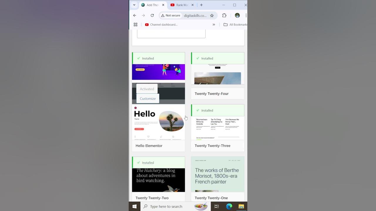 How to Change Your Theme, WordPress Tutorial For Beginners #wordpresstutorial # ...