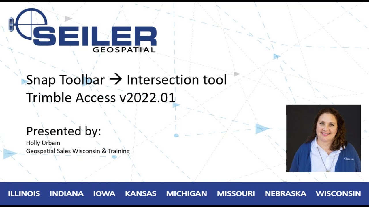 Trimble Access Snap-to Toolbar Intersection Tool - YouTube