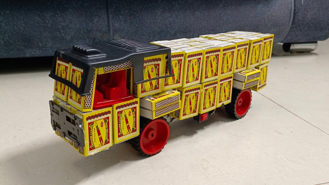 How to make a MatchBox DIY Truck Robot at home? - YouTube
